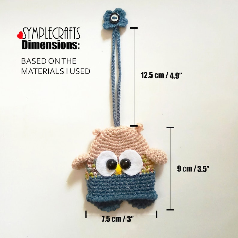 Adorable Owl Key Cover Crochet Pattern - US Terminology - Quick and ...