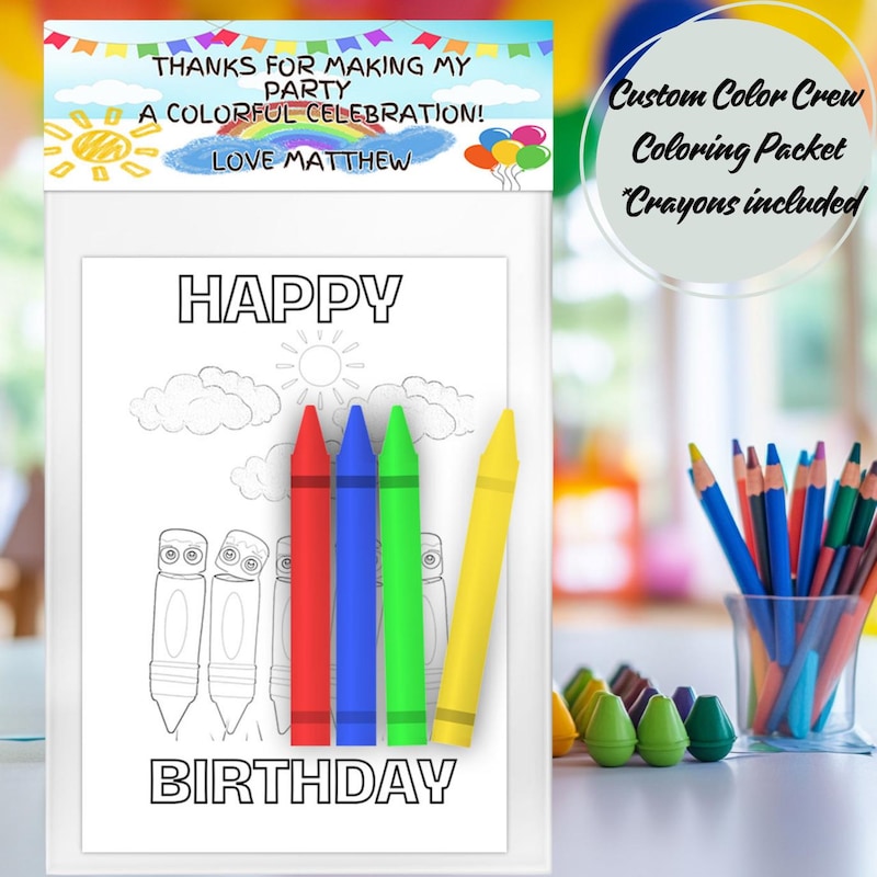 Color Crew Birthday - Etsy