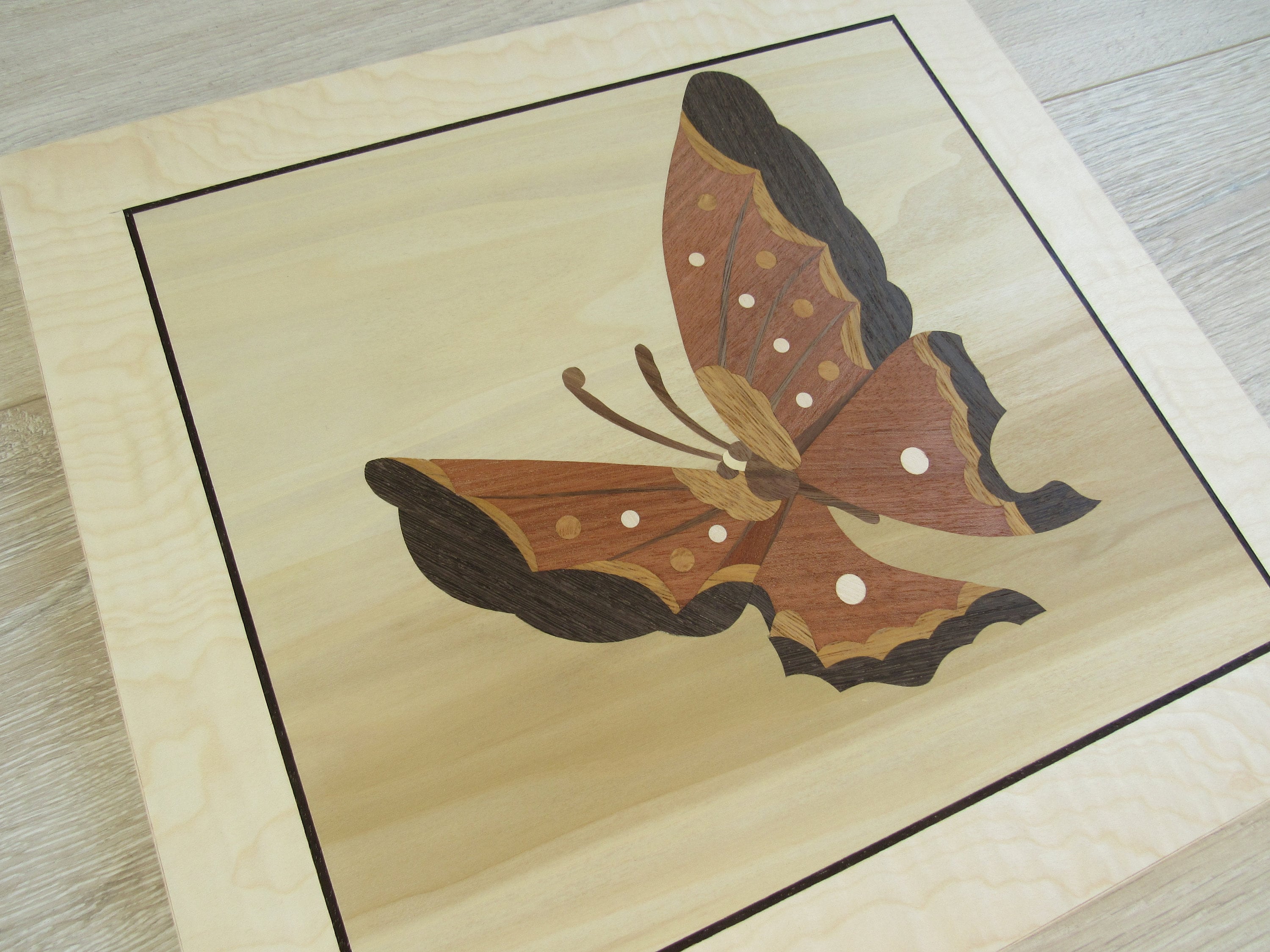 Butterfly Wood Wall Art Baby Wall Decor Marquetry Wood - Etsy