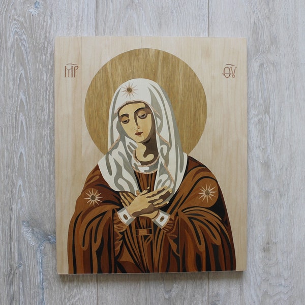 Ukrainian Mary Icon - Etsy