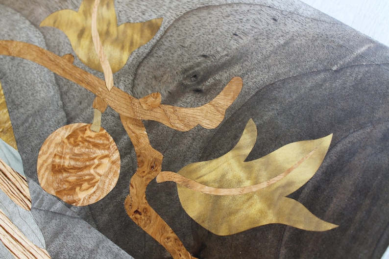 Bird on a Bough Wood Mosaic Wood Inlay Marquetry Bird Wood - Etsy