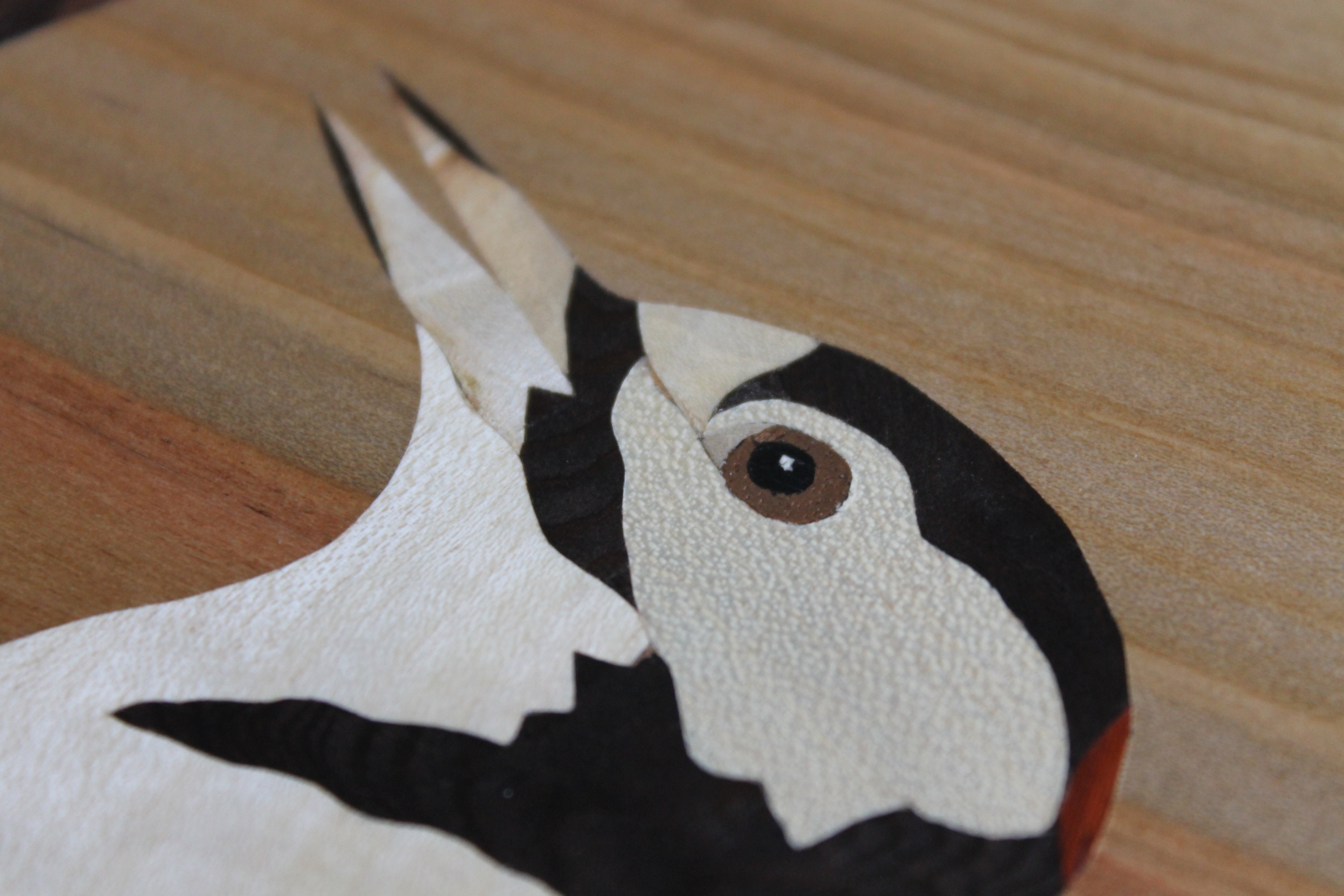 Spotted Woodpecker, Wood Mosaic, Marquetry, Bird Wood Wall Decor - Etsy