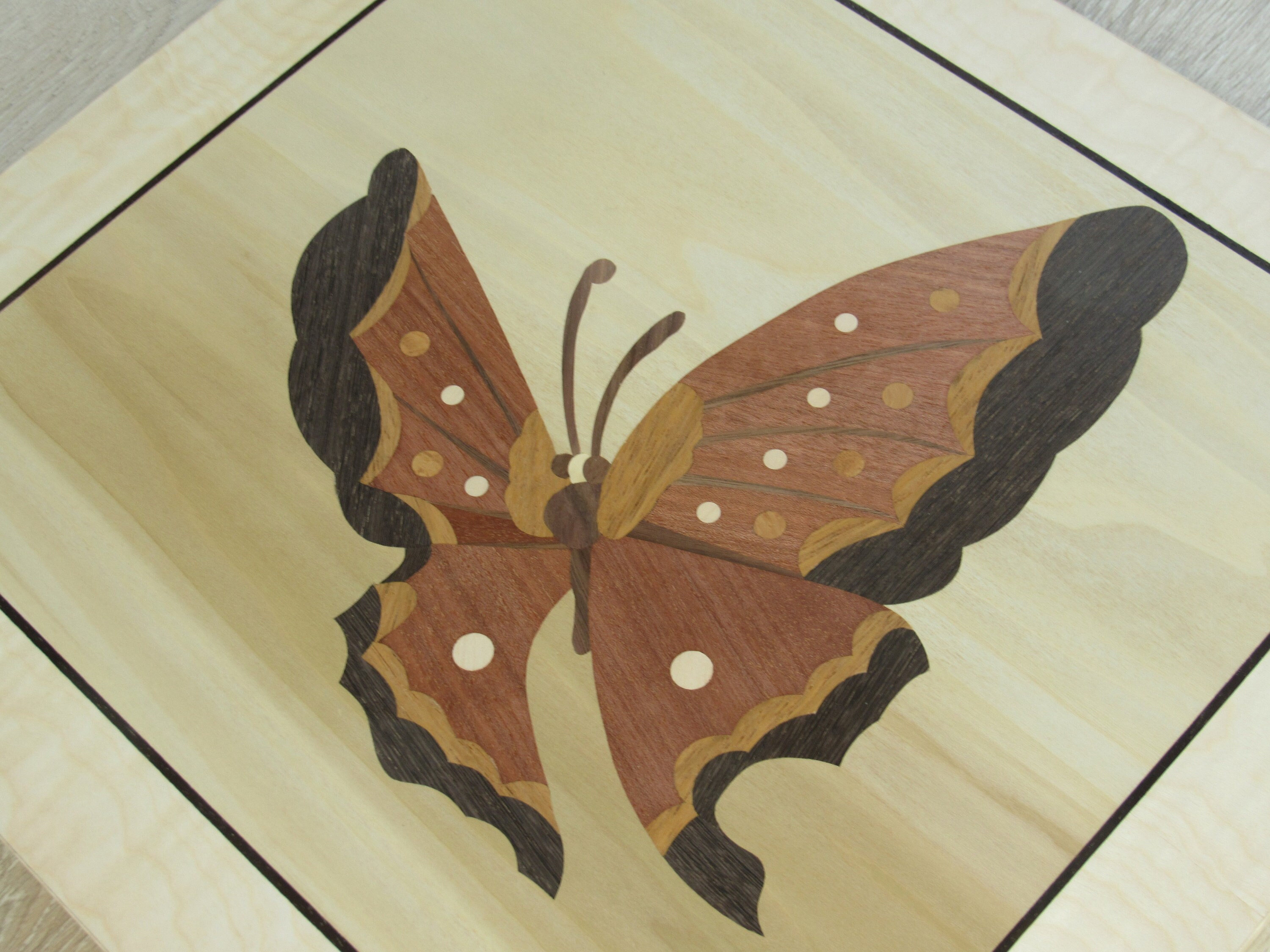 Butterfly Wood Wall Art Baby Wall Decor Marquetry Wood - Etsy