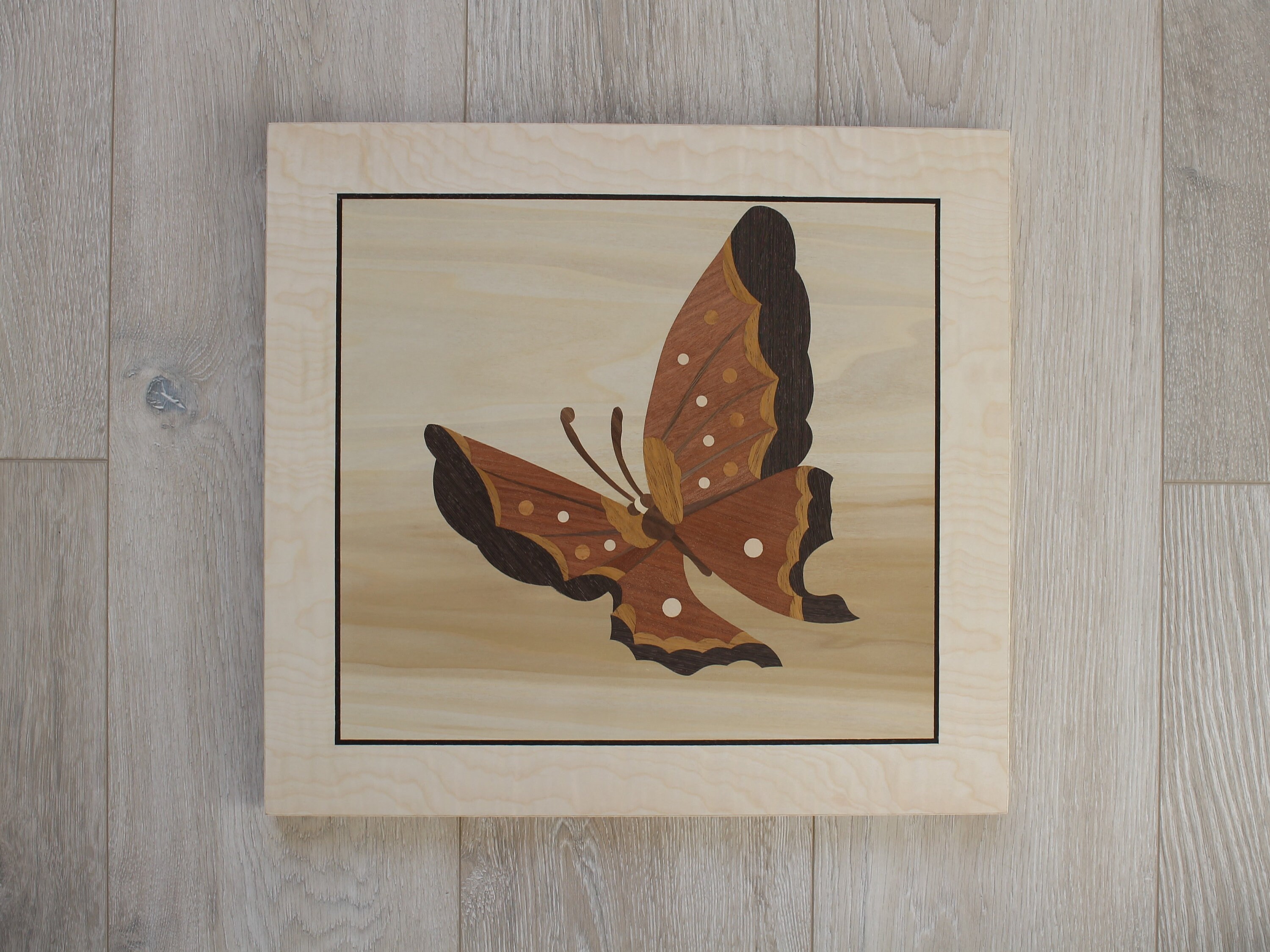 Butterfly Wood Wall Art Baby Wall Decor Marquetry Wood - Etsy