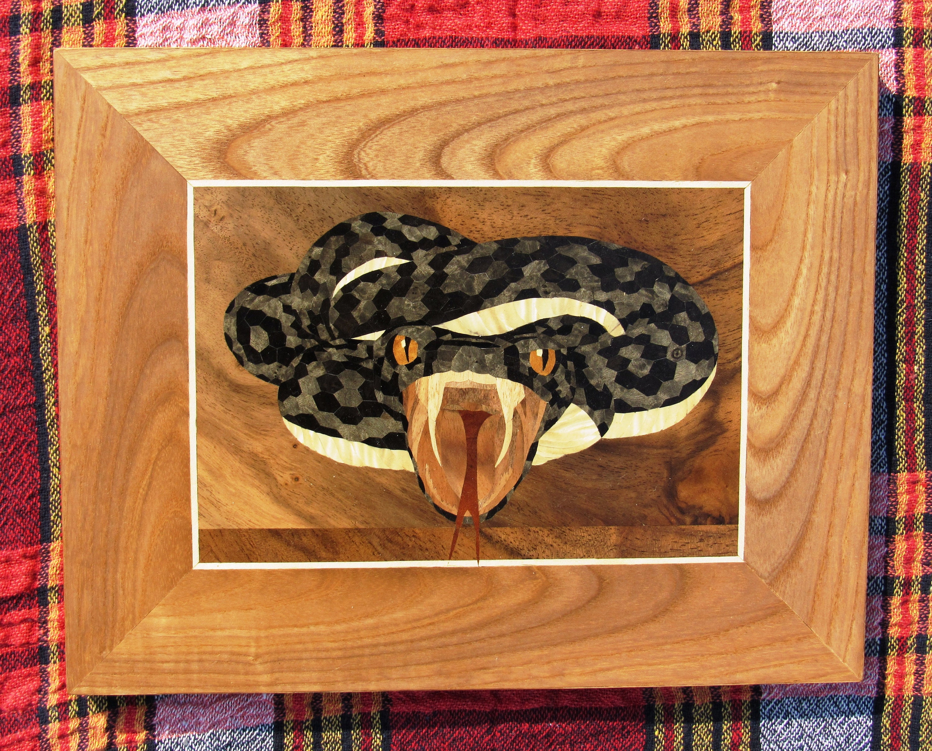 Snake Wood Wall Art Wood Wall Decor Marquetry Wood Mosaic - Etsy