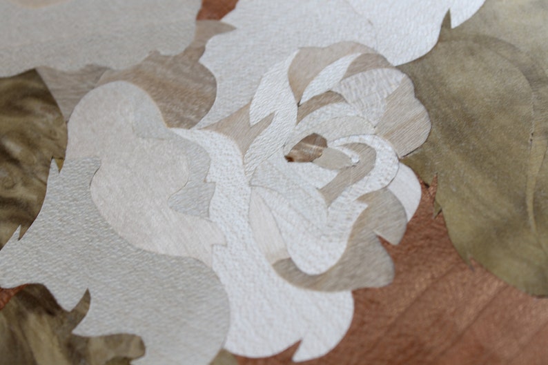 Wooden Picture Inlay Roses Wood Mosaic Marquetry Flowers - Etsy