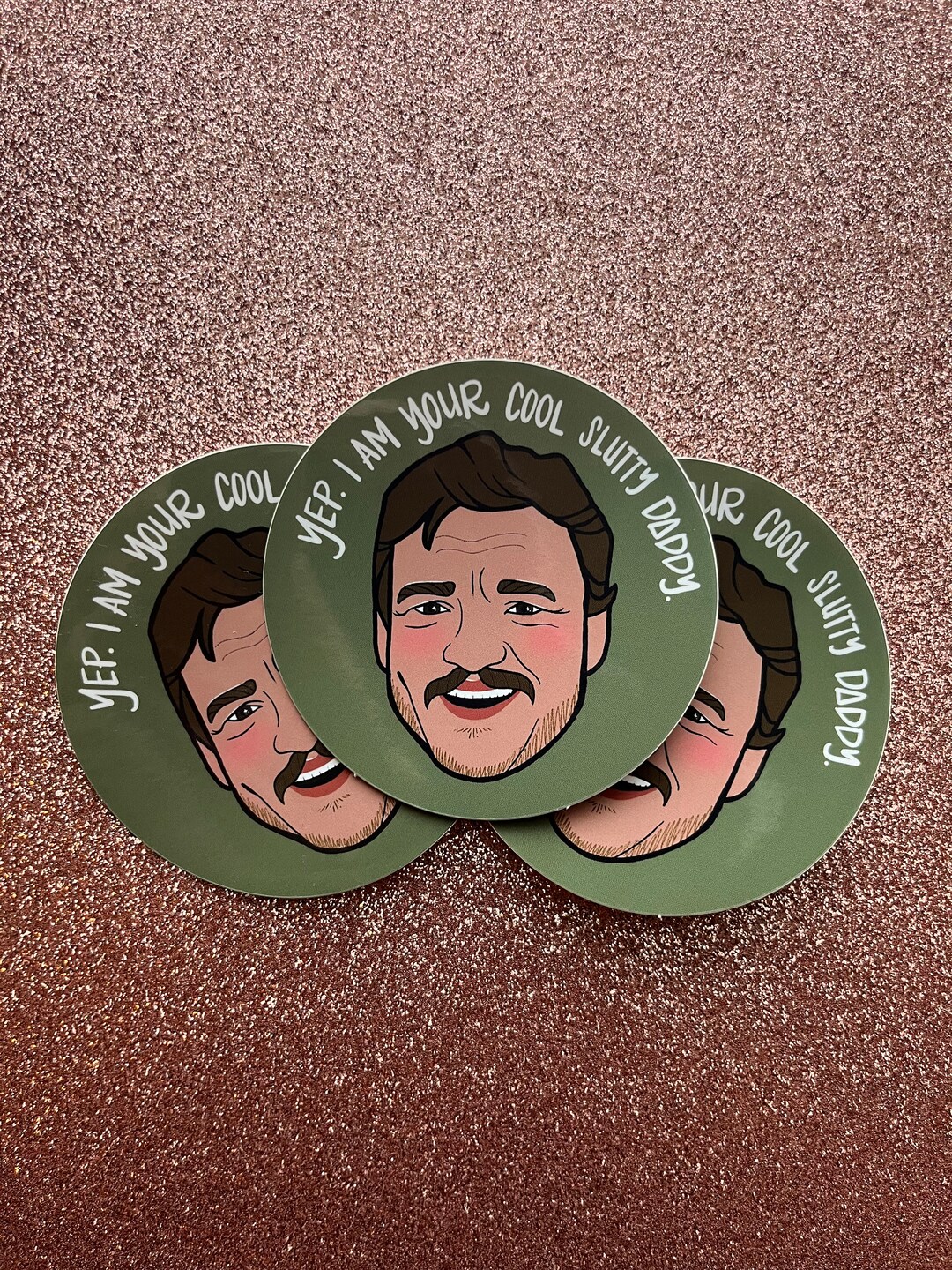 Pedro Pascal Cool Slutty Daddy Sticker Etsy