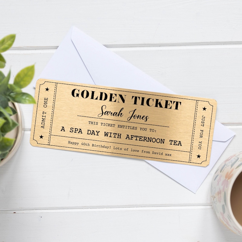 Gold Foil Coupon - Etsy UK