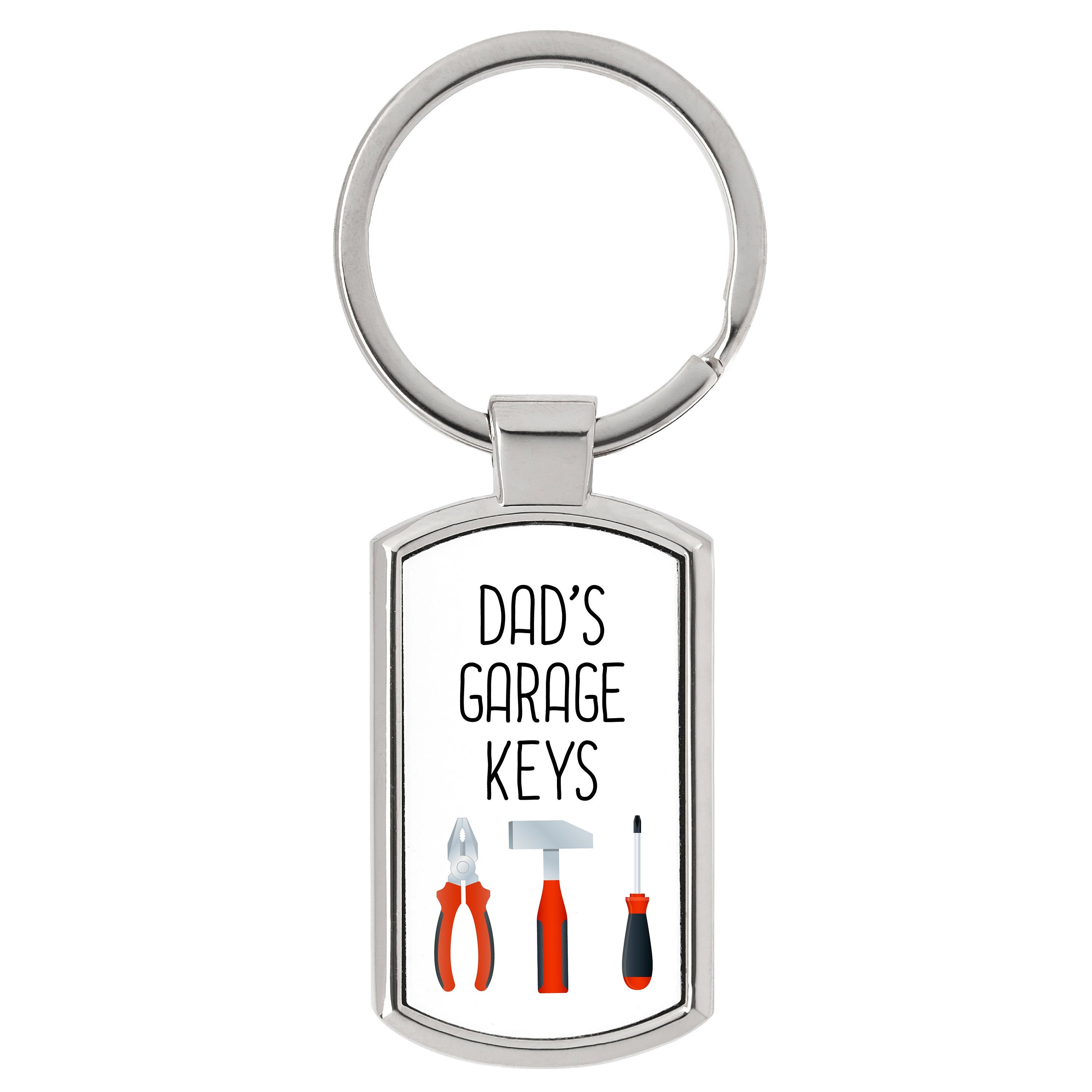 Personalised Garage Keys Metal Keyring Personalised Garage | Etsy