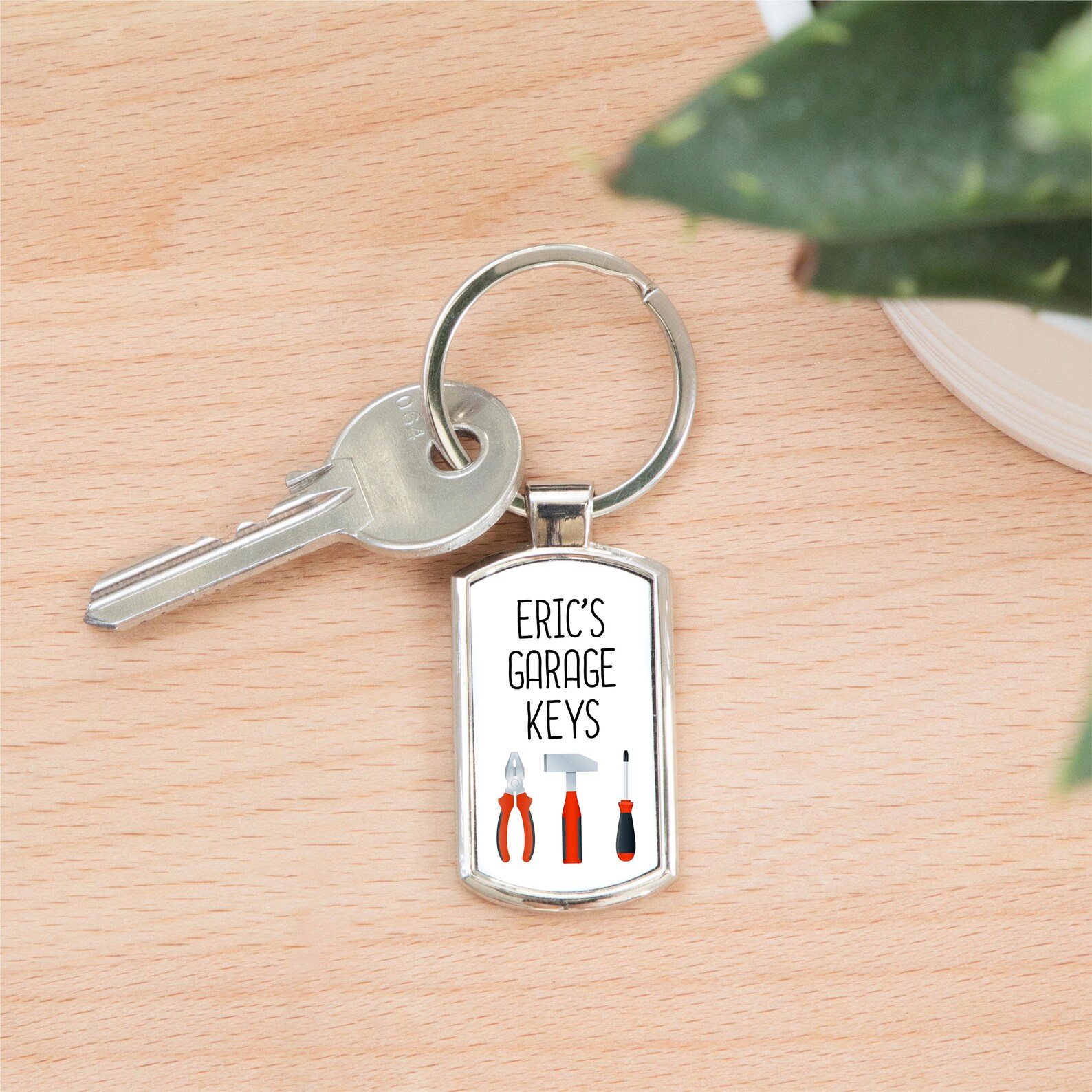 Personalised Garage Keys Metal Keyring | Birthday or Christmas Gift for ...
