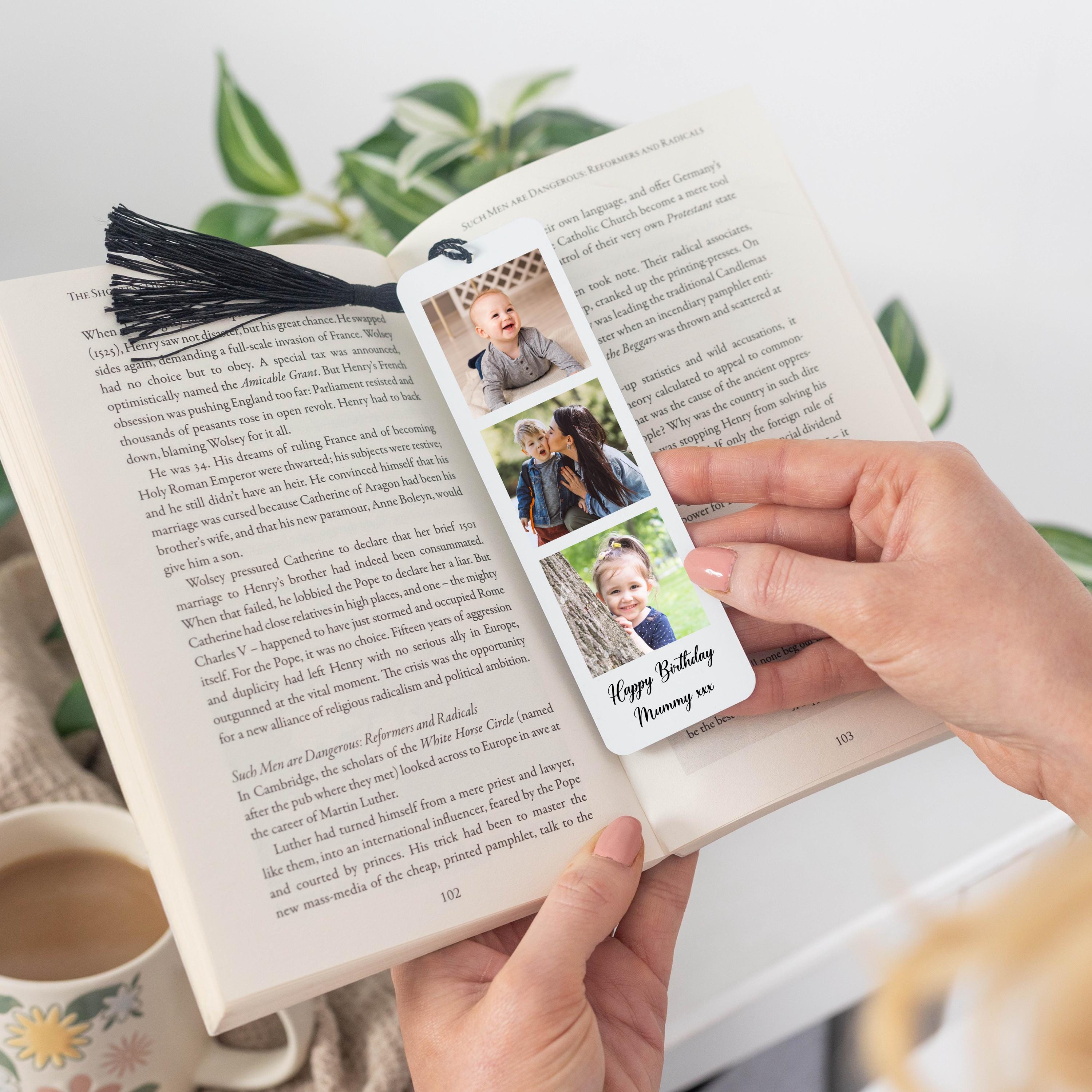 Personalised Photo & Message Metal Bookmark | Mother's Day Gift for Mum ...