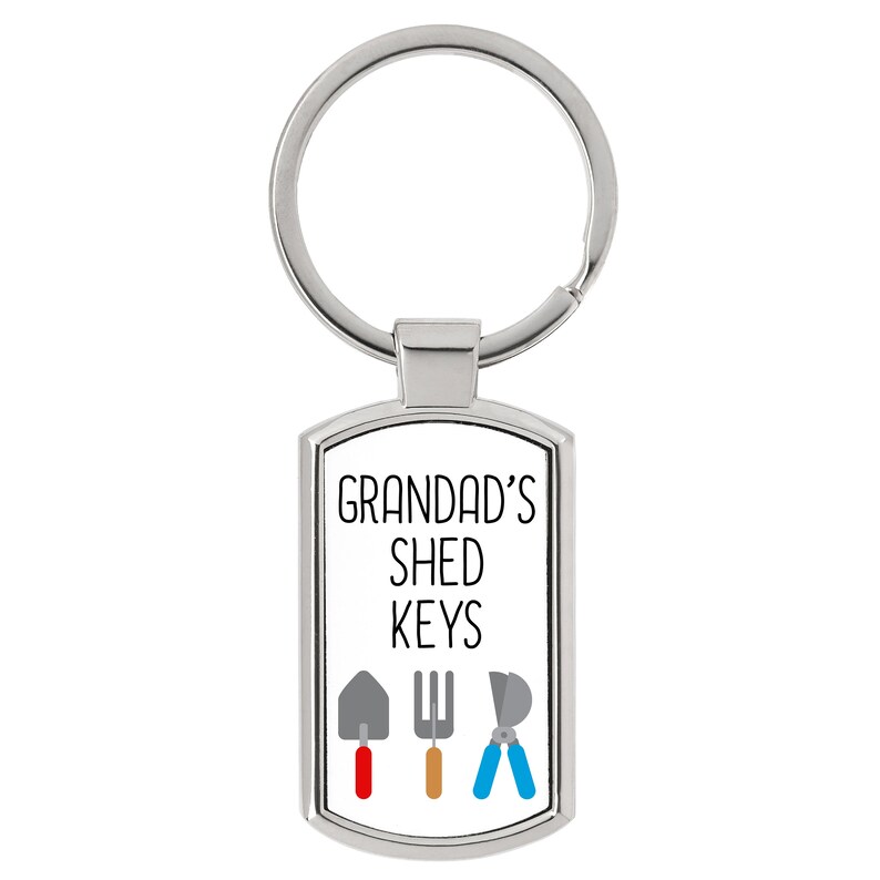 Personalised Shed Keys Metal Keyring Shed Gift Personalised | Etsy
