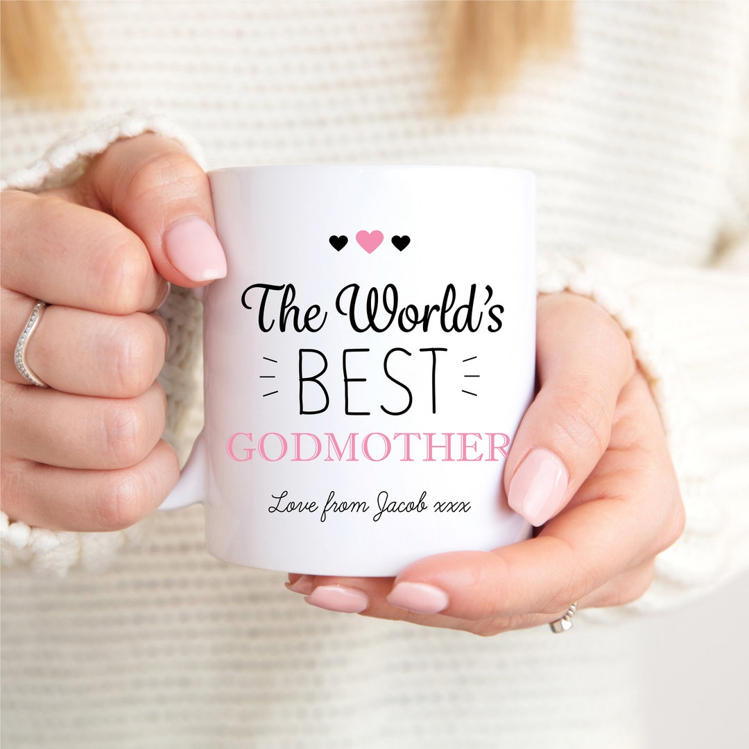 Personalised World's Best Godmother Ceramic Mug Cup From Godchild ...