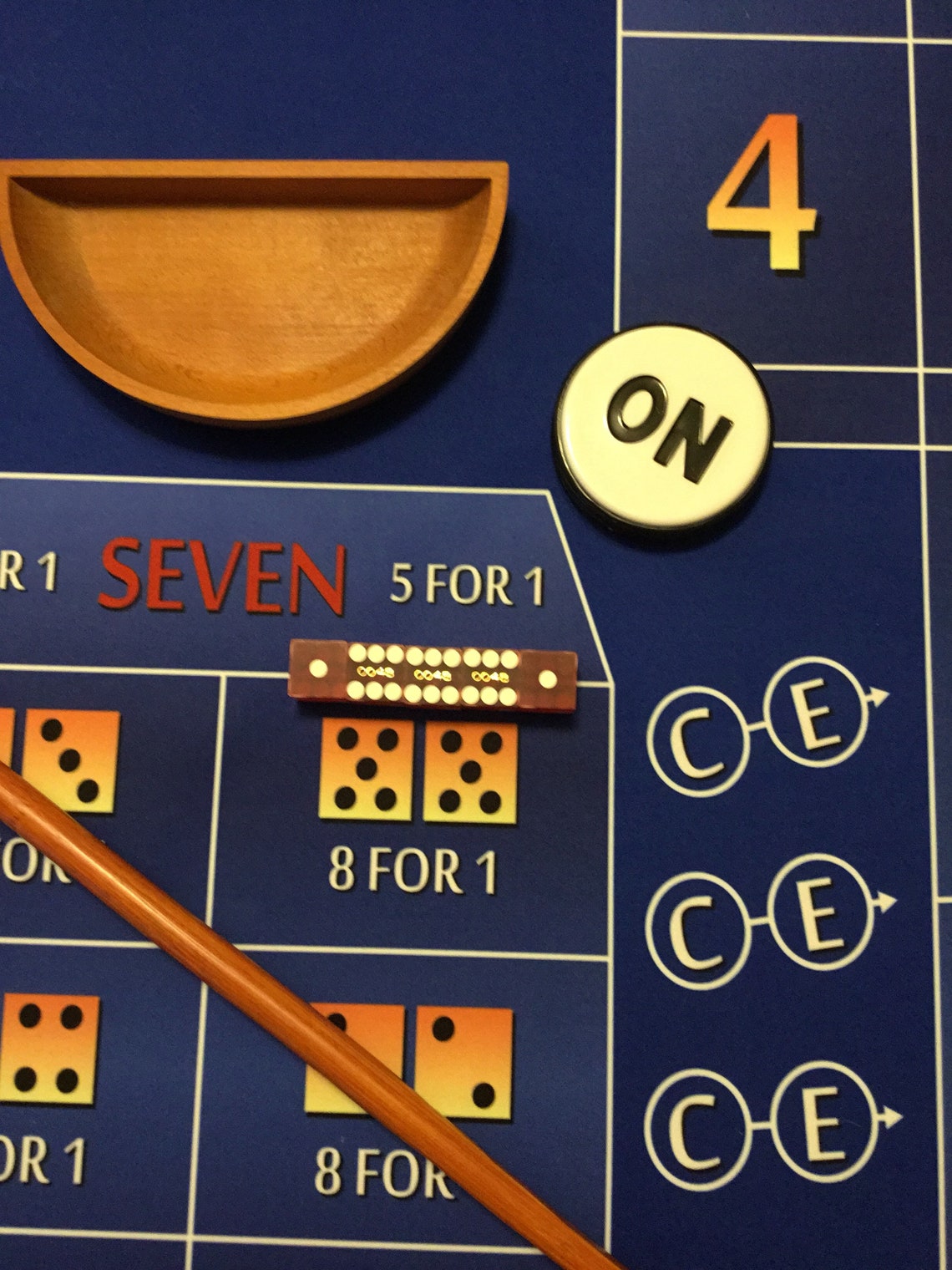 Craps Table Accessories/ Ratton/ Dice Boat/ on off Puck/ Sharp - Etsy