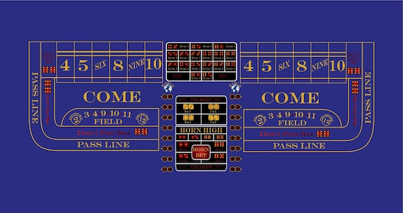Craps Table Layout Printable