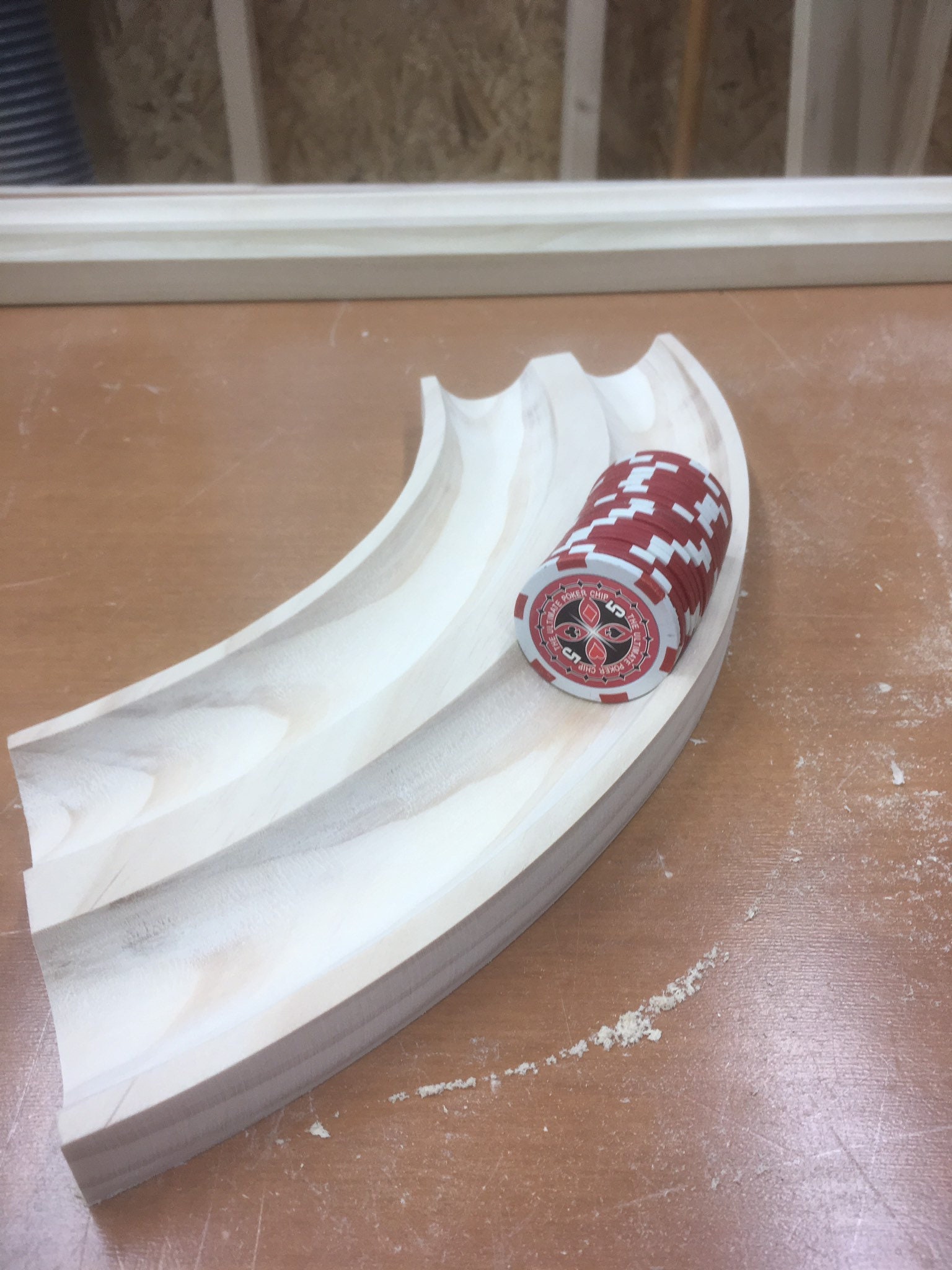 Curved Chip Rails/ Craps Table/ 11 in Radius 4 Inches/no TABLE - Etsy