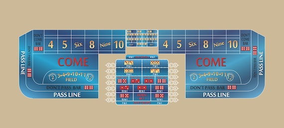Craps Table Layout Printable