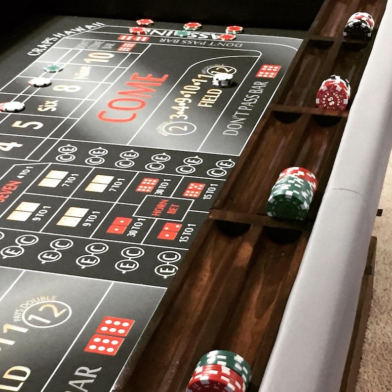 Poplar Poker/craps Chip Rail - Sold by Foot With End Caps Straight - Etsy