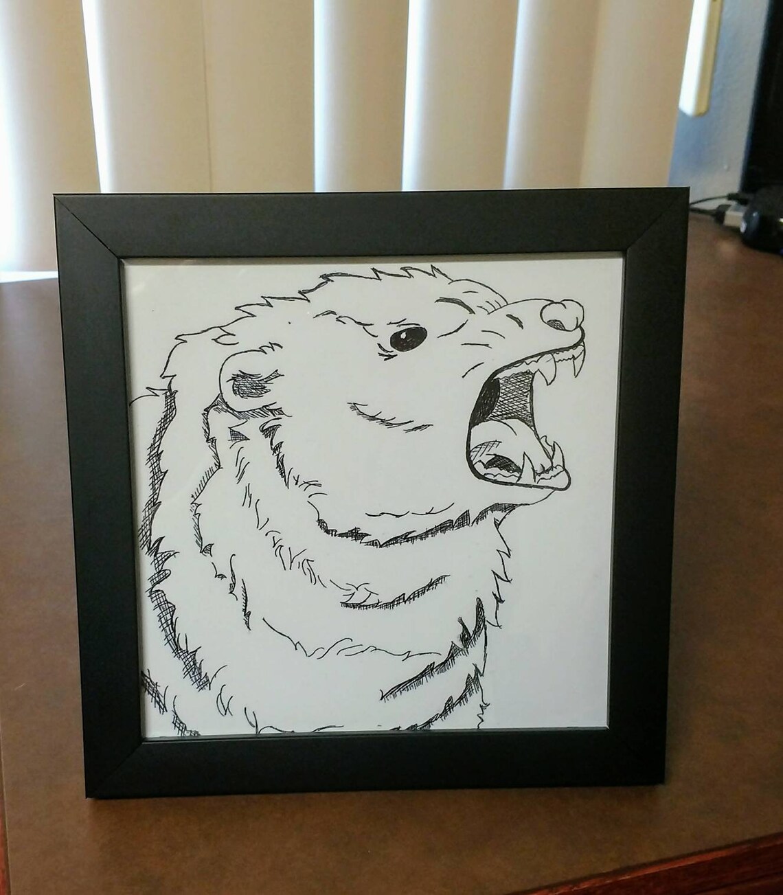 Ink Bear Roaring - Etsy