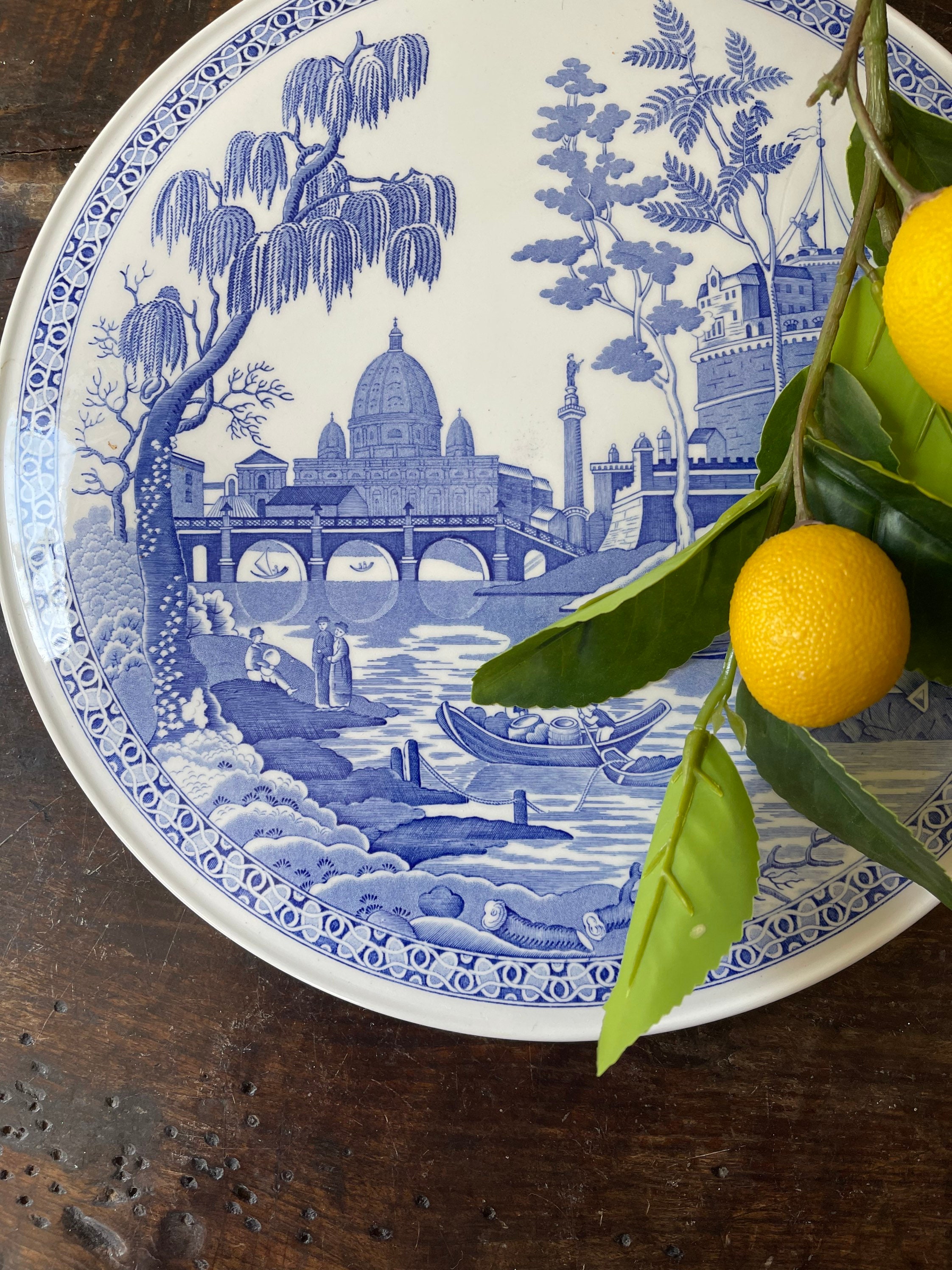 CLEARANCE - Spode Blue Room Collection Reproduction of 1811 Rome 11.25 ...