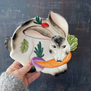 Fitz and Floyd Spotted Rabbit Ceramic Bowl - Etsy