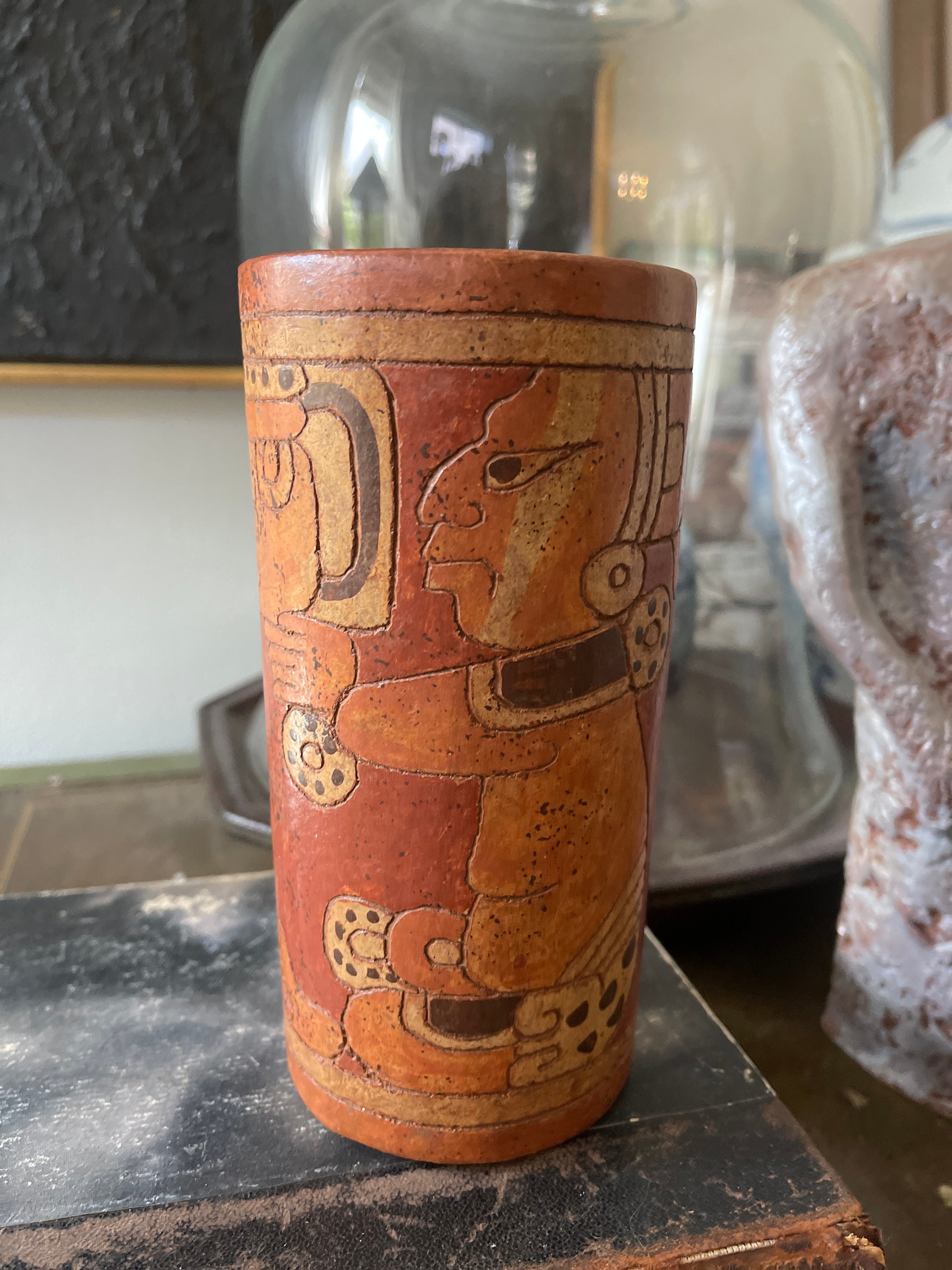 Mayan Terracotta Vase Reproduction