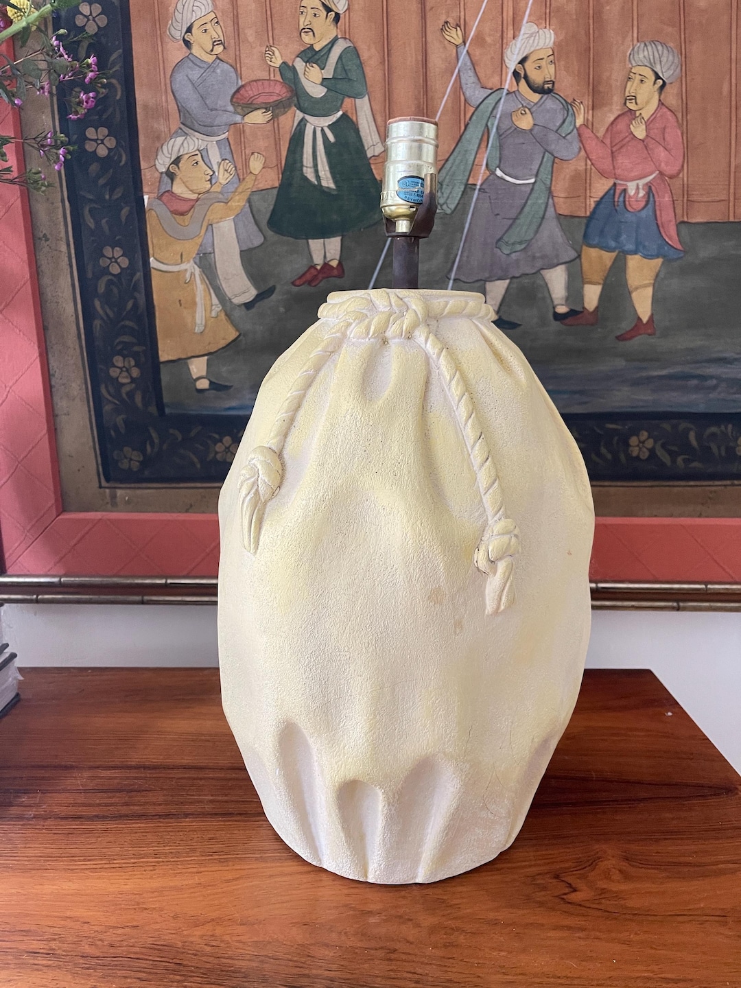 Vintage Raymor Plaster Paper Bag Lamp - Etsy