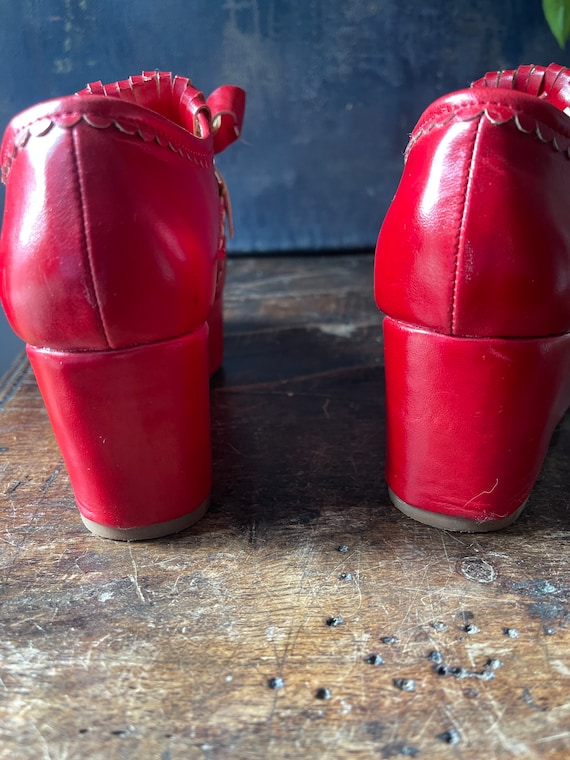 Red Platform Shoes by Japanese Designer Liz Lisa - Gem