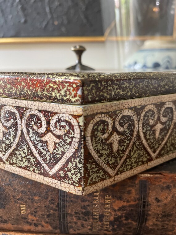 Vintage Maitland Smith Enameled Box - Gem