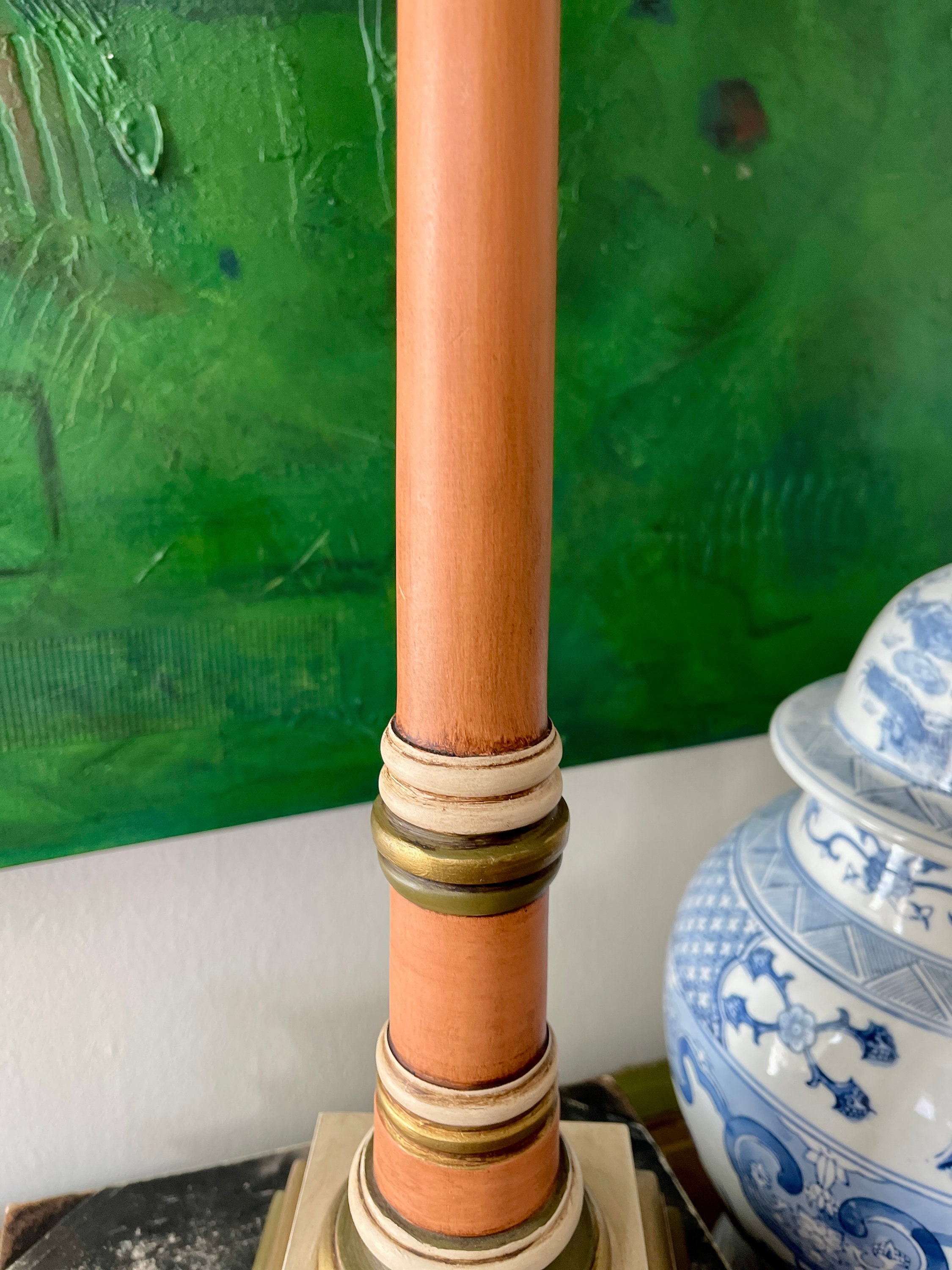 Vintage John Richard Palm Tree Table Lamp