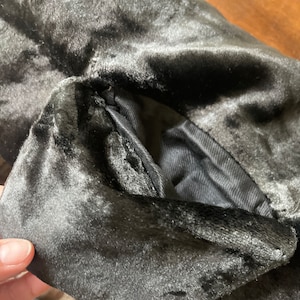 Victorian Crushed Black Velvet Wrap - Etsy