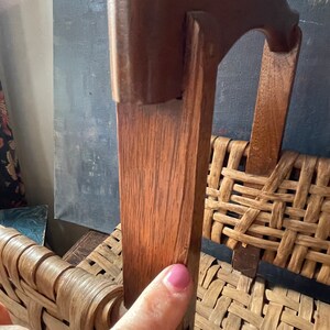 Antique Splint Wood Woven Magazine Rack Cottage Decor - Etsy