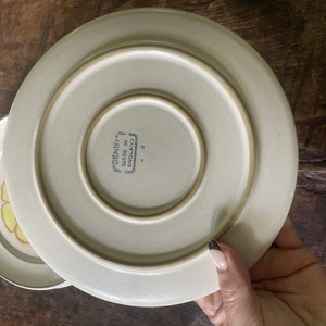Set of Five (5) Vintage Denby Stoneware 8” Potpourri Blue Floral Hue ...