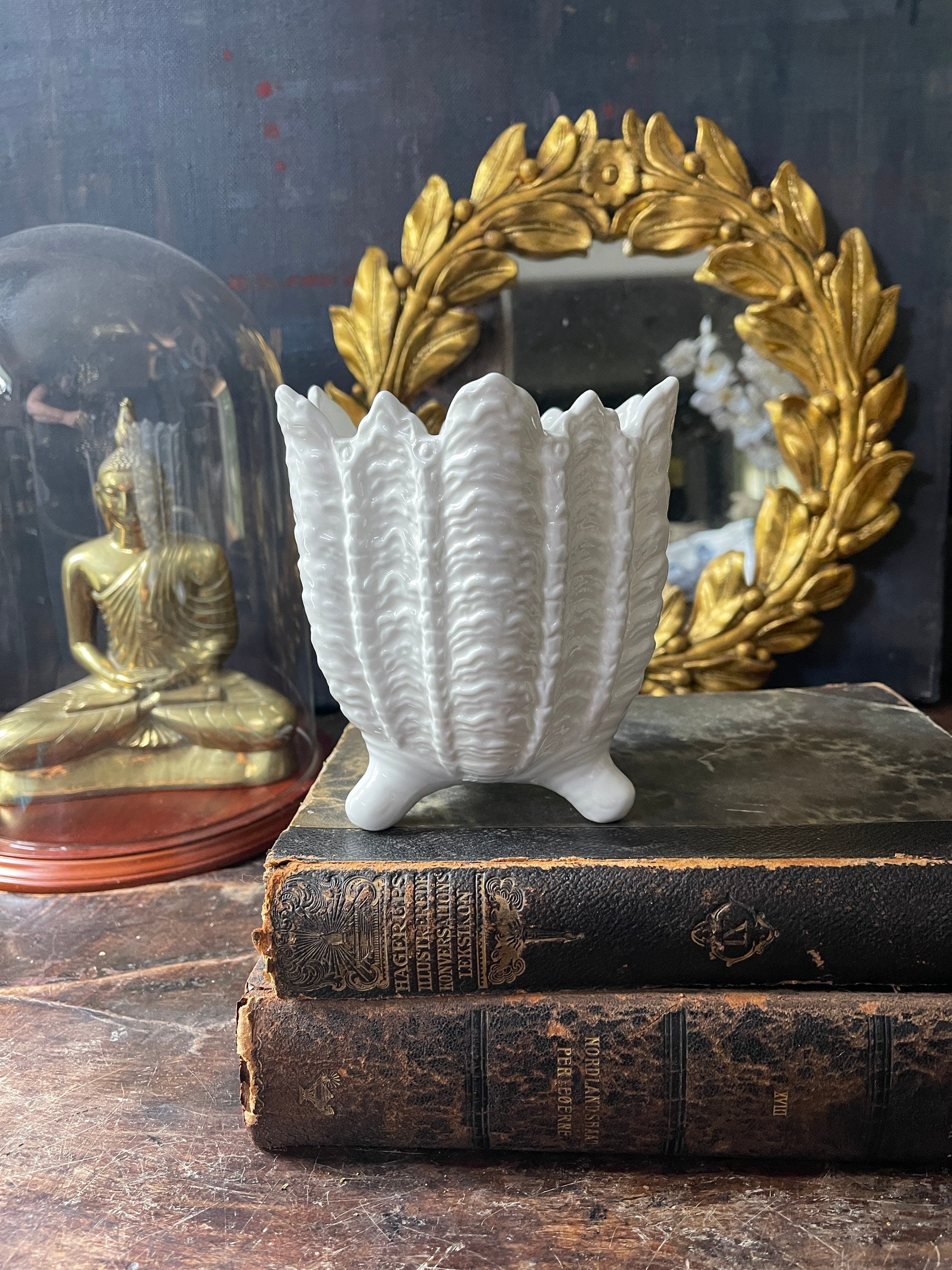 Clamshell White Bone China 5.5” Coalport Planter in Country Ware ...