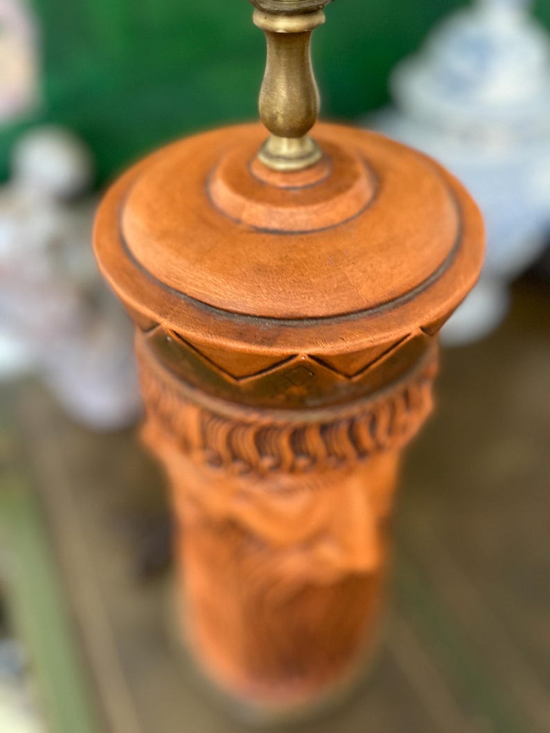 Vintage 1960s Bearded Face Lamp - Etsy