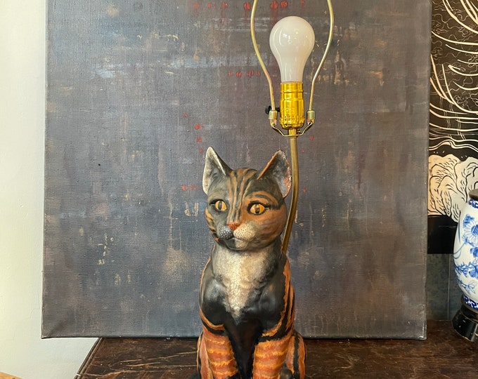Vintage Cat Lamp - Etsy