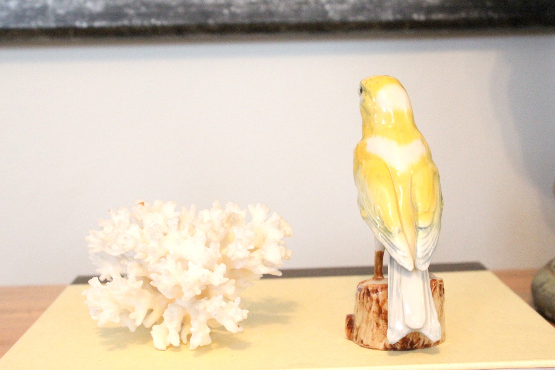 Vintage Goebel Porcelain Yellow Canary Bird 1960s Aviary Figurine ...