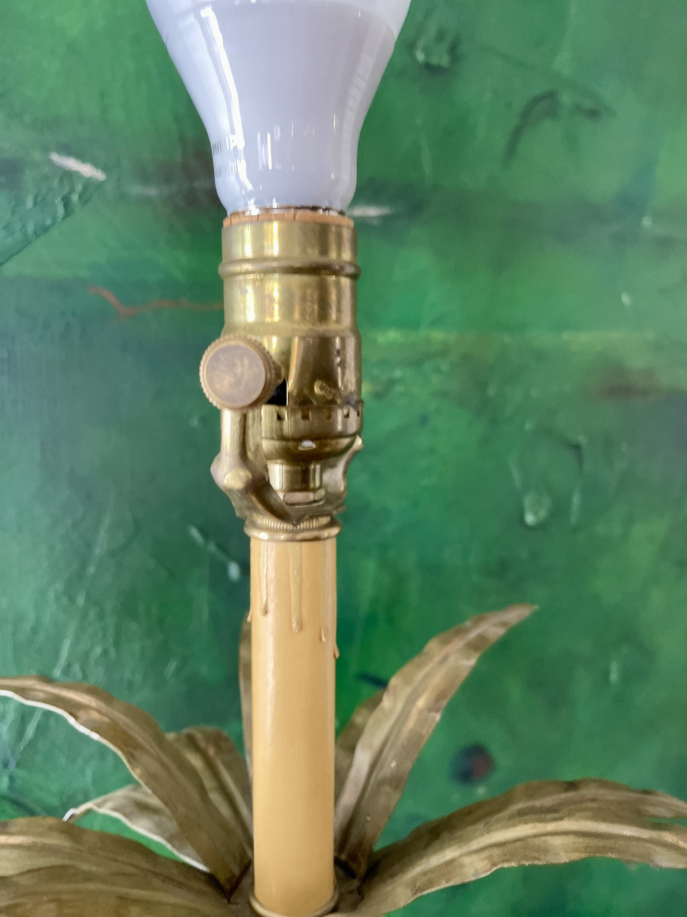 Vintage John Richard Palm Tree Table Lamp