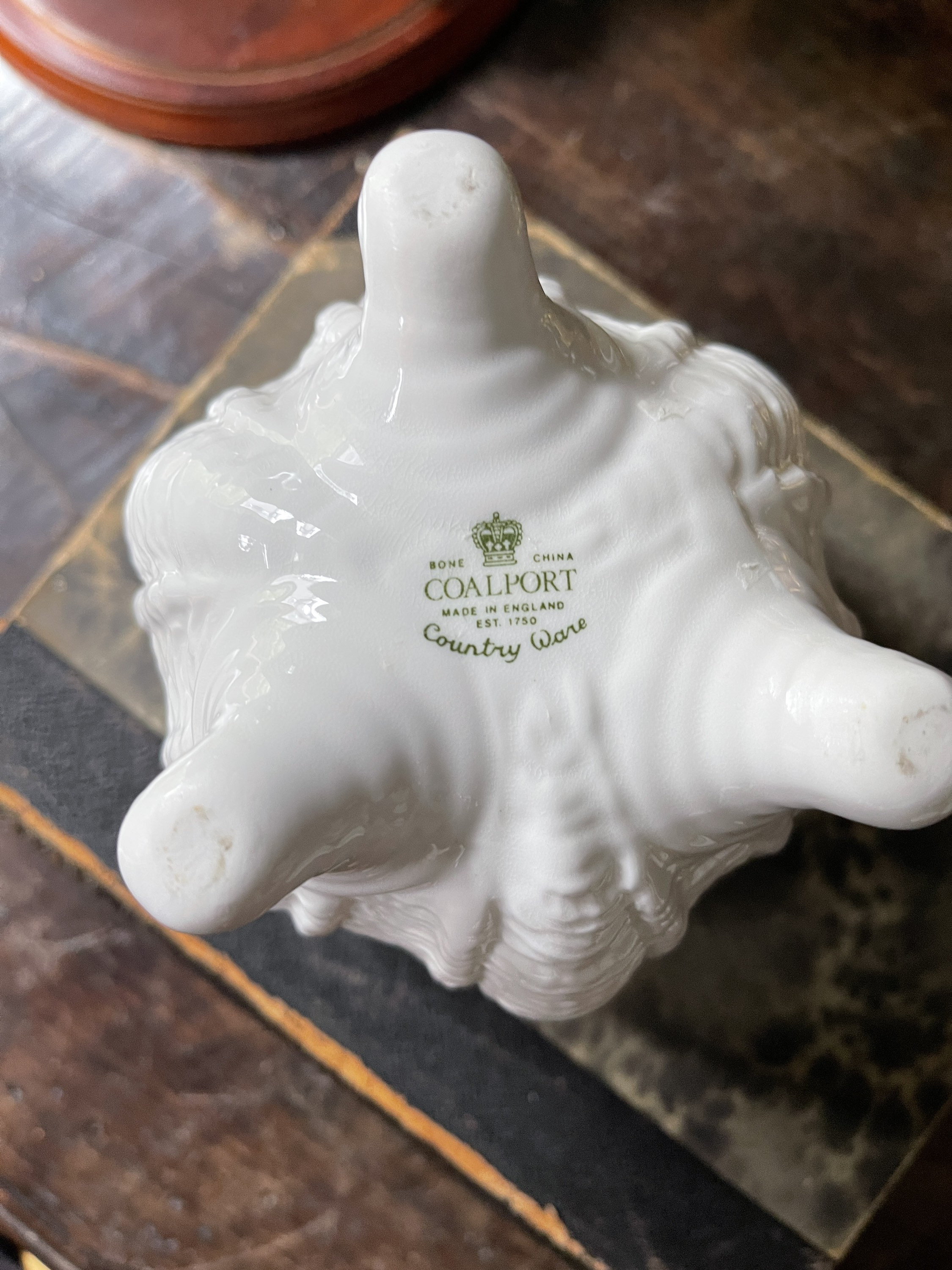 Clamshell White Bone China 5.5” Coalport Planter in Country Ware ...