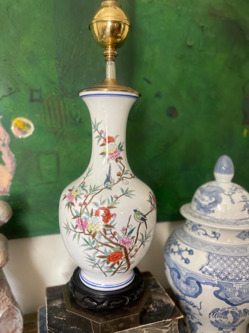 Vintage 1972 Chapman Asian Temple Jar Lamp - Etsy