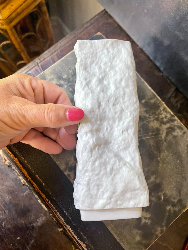 Vintage West German Post Modern White Porcelain Textured - Etsy