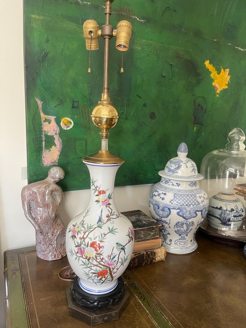 Vintage 1972 Chapman Asian Temple Jar Lamp - Etsy