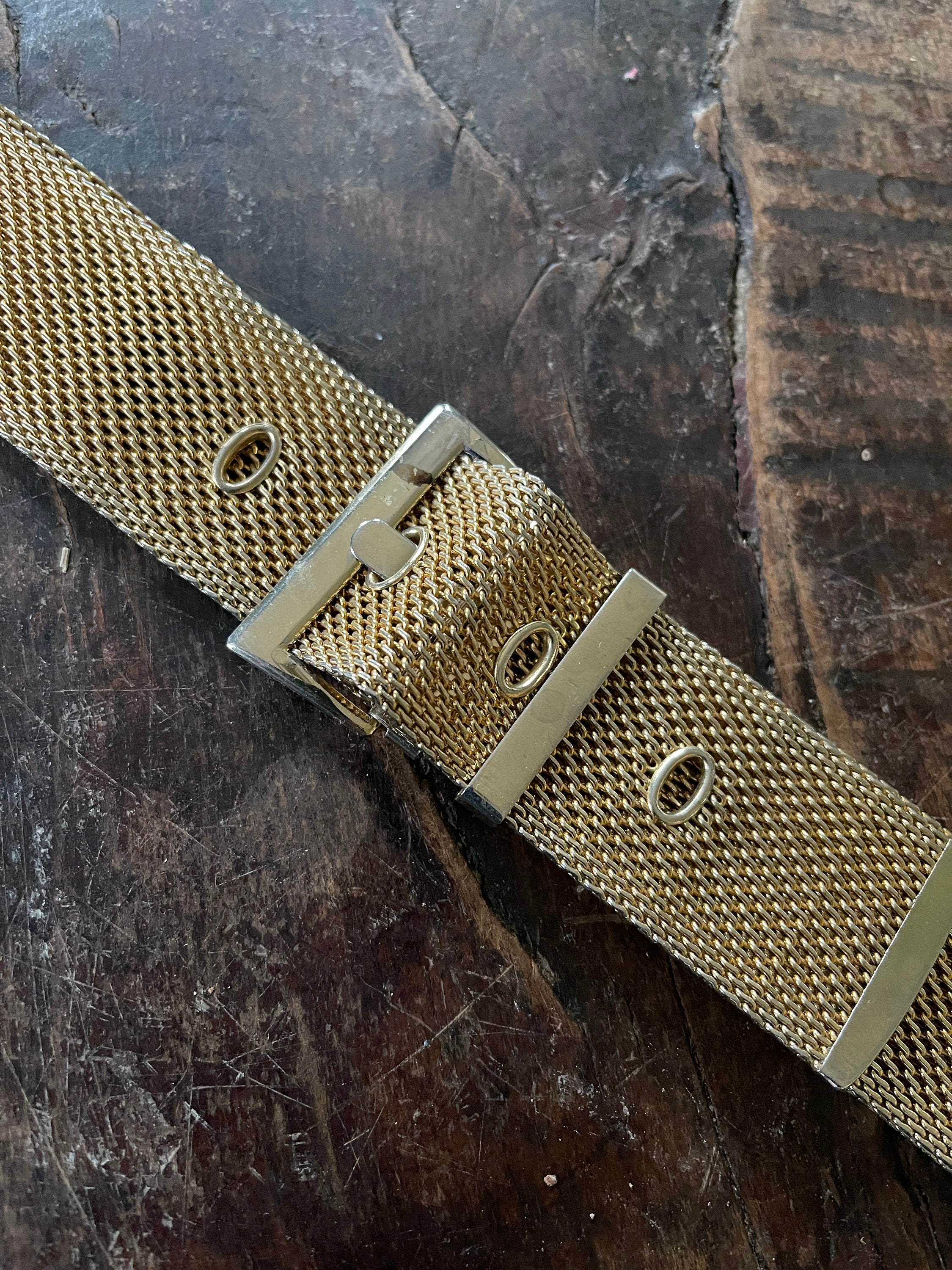 Vintage Gold Mesh Belt