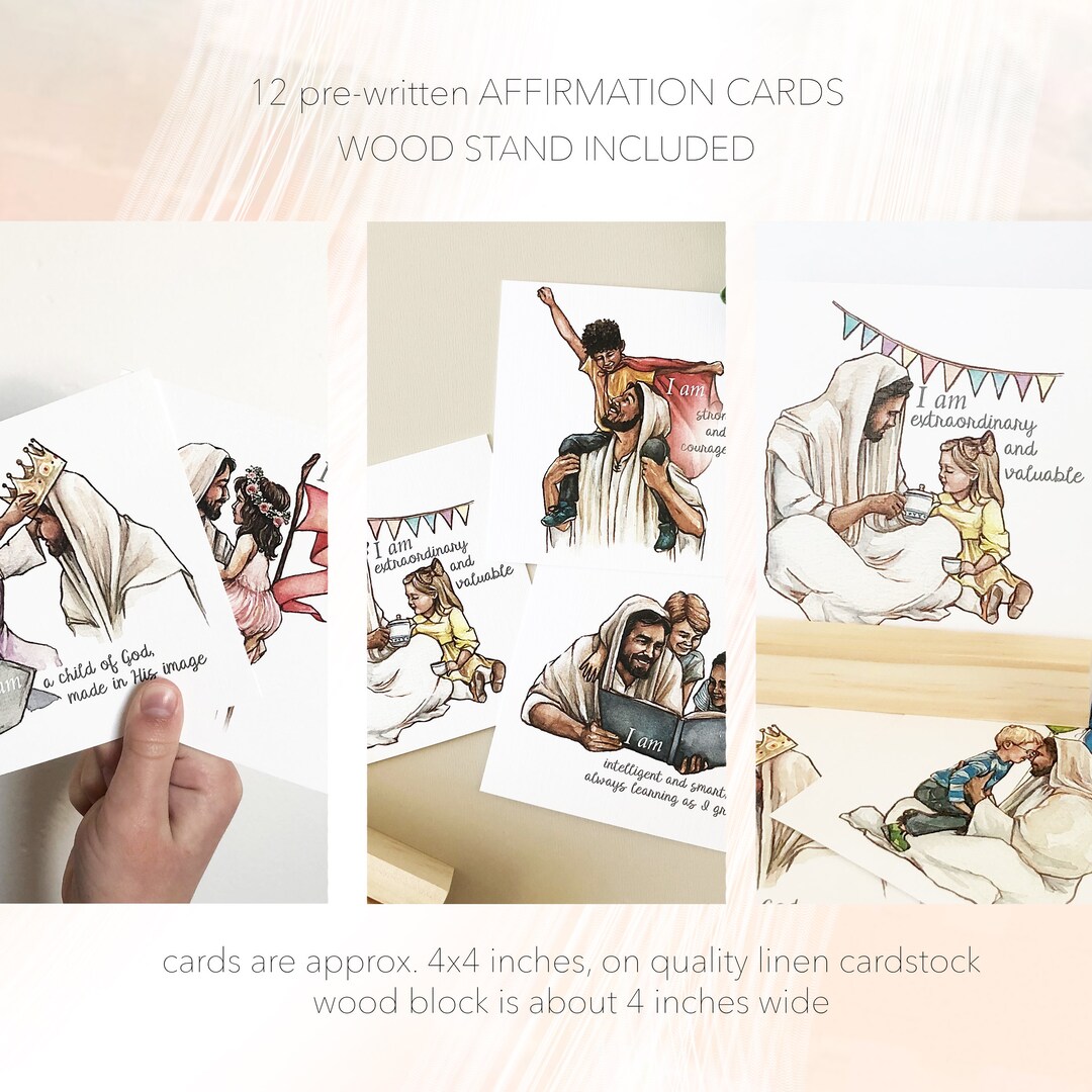 I Am a Child of God Affirmation 12 Card Set - Etsy