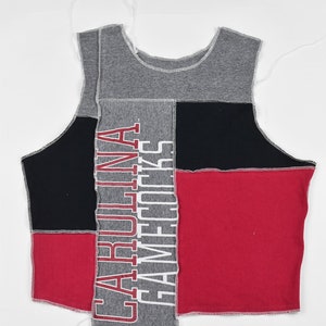 Upcycled South Carolina Scrappy Tank Top Crop Top Custom Clothing - Etsy