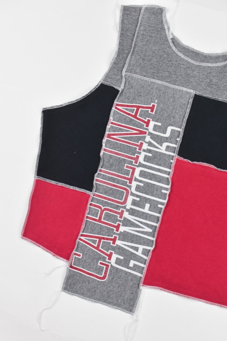 Upcycled South Carolina Scrappy Tank Top Crop Top Custom Clothing - Etsy