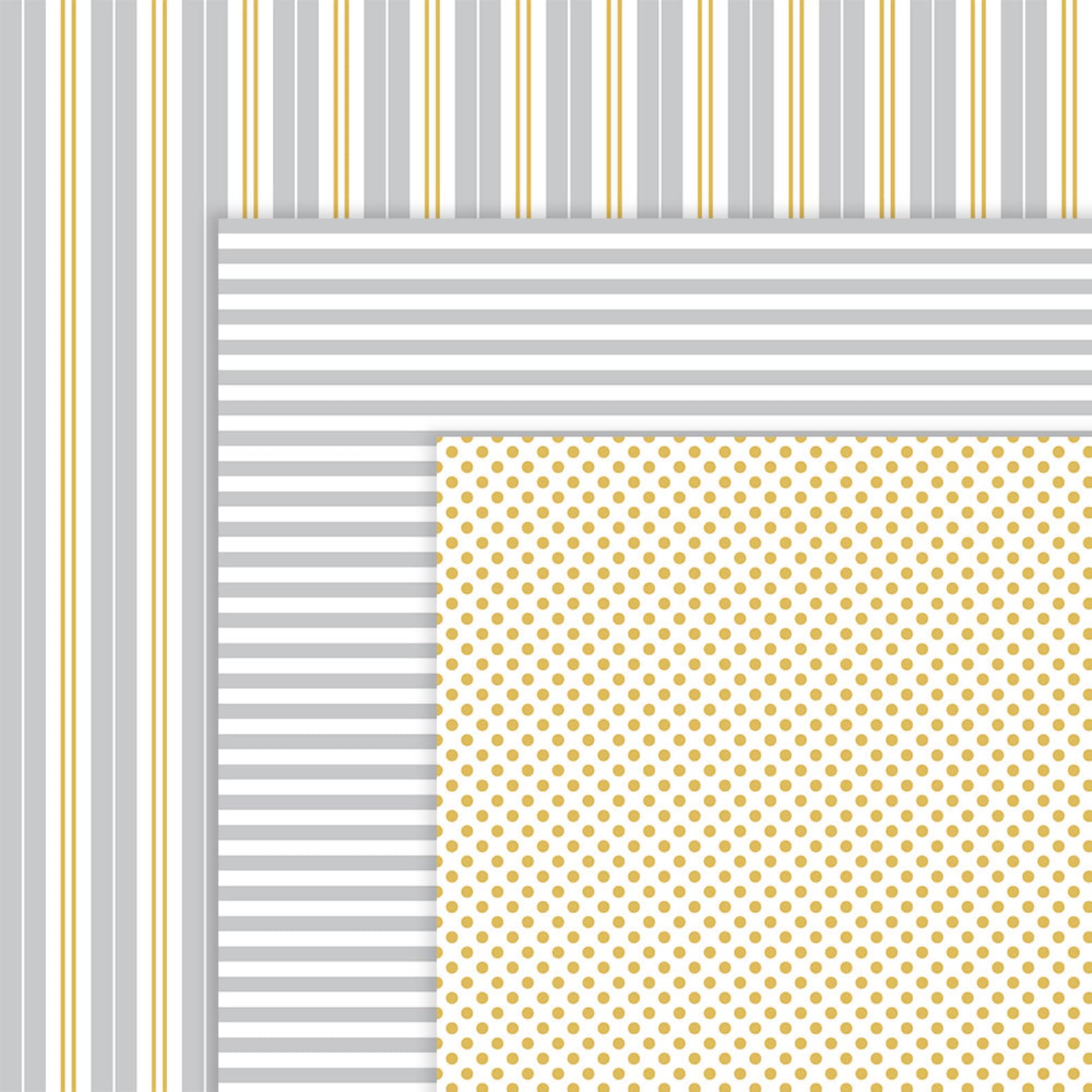 Silver and Gold Digital Paper Scrapbook Patterns Silver and | Etsy