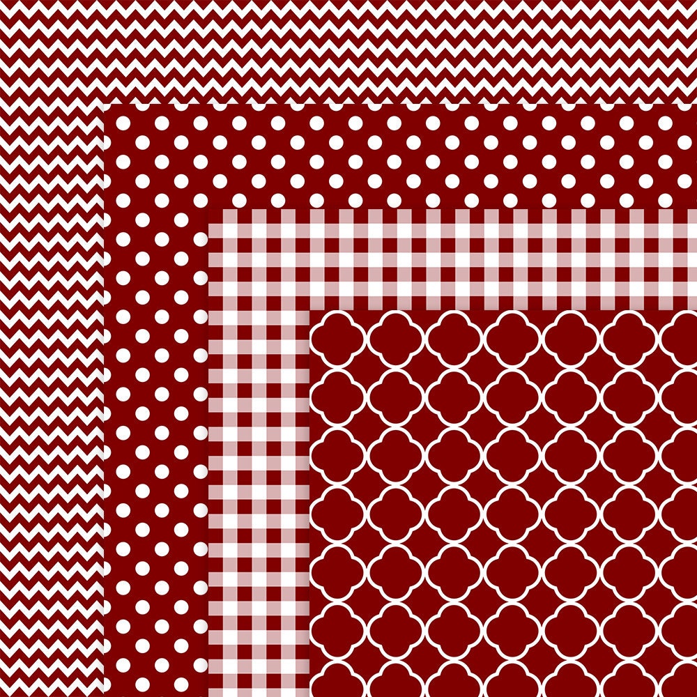 Digital Maroon and White Paper Printable Paper Maroon - Etsy