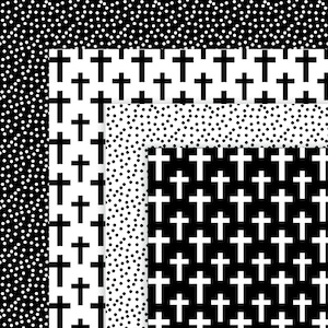 Black and White Patterned Background, Black and White Digital Papers ...