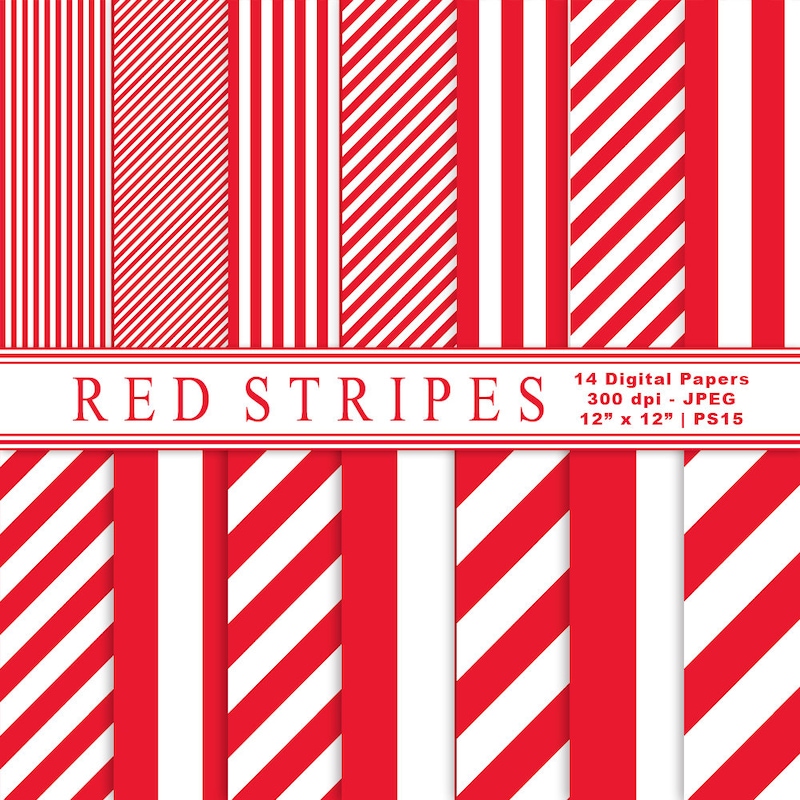 Stripe Digital Paper - Etsy